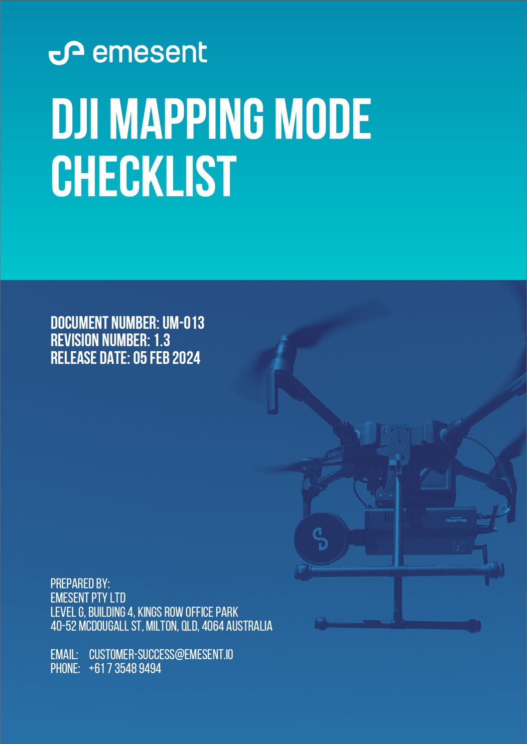 Mapping mode checklist (DJI)