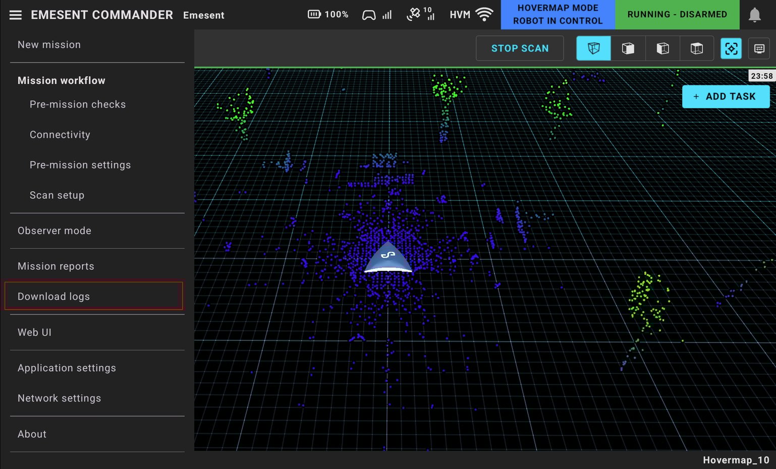Recover Commander log files