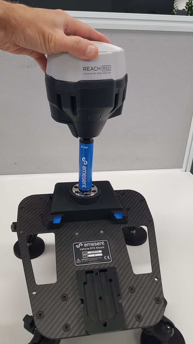 Setup the Vehicle RTK Mount and Receiver